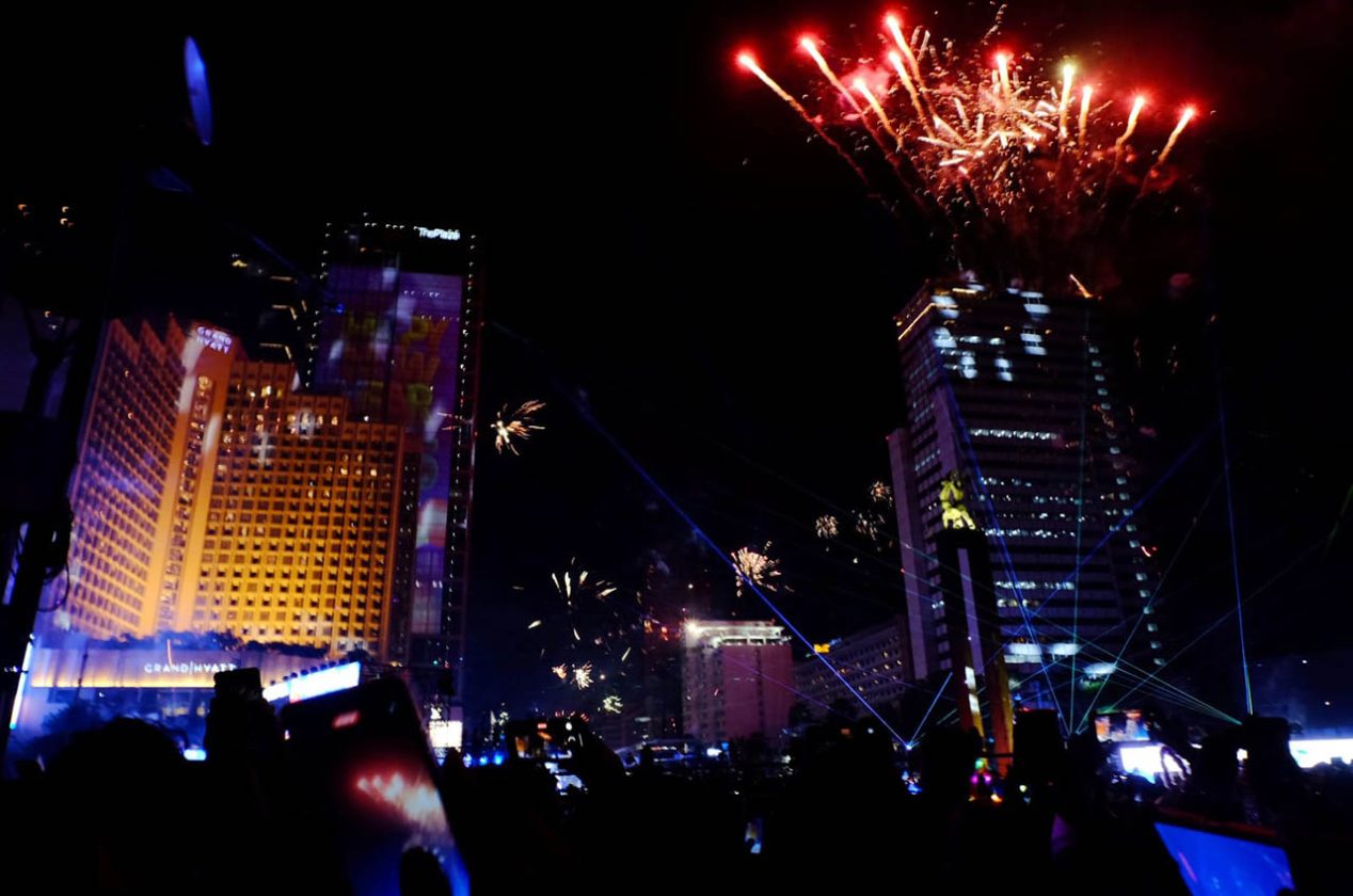 Perayaan Tahun Baru 2025 di Bundaran HI jakarta - Xpose Indonesia